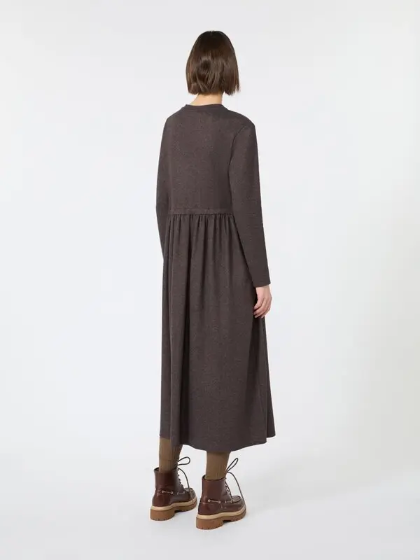Max Mara Jacquard Jersey Long Dress
