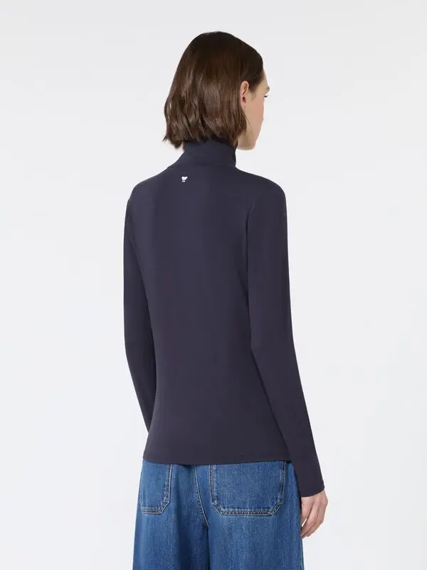 Max Mara Slim-fit Top In Stretch Viscose Jersey