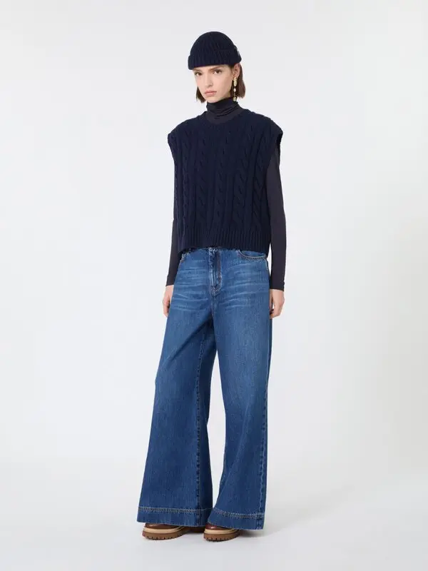 Max Mara Slim-fit Top In Stretch Viscose Jersey