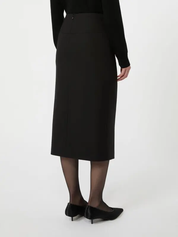 Max Mara Stretch Wool Twill Skirt