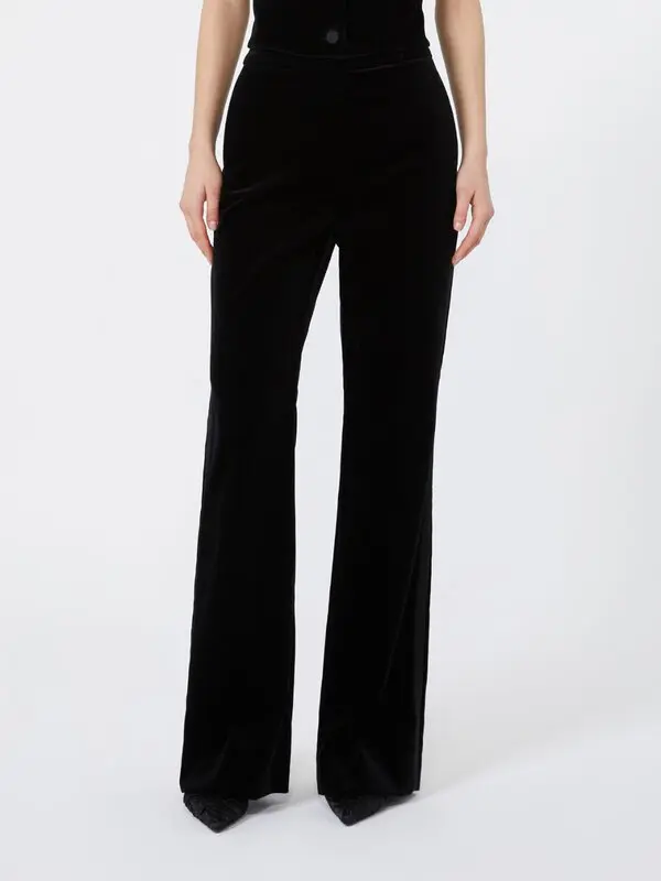 Max Mara Velvet Tuxedo Trousers