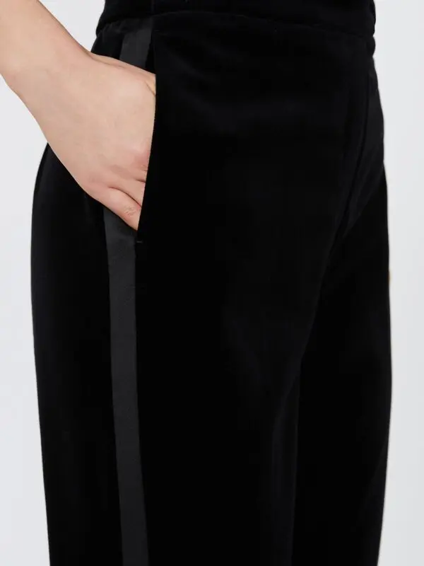 Max Mara Velvet Tuxedo Trousers