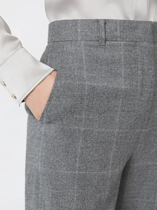 Max Mara Straight-fit Wool Flannel Trousers