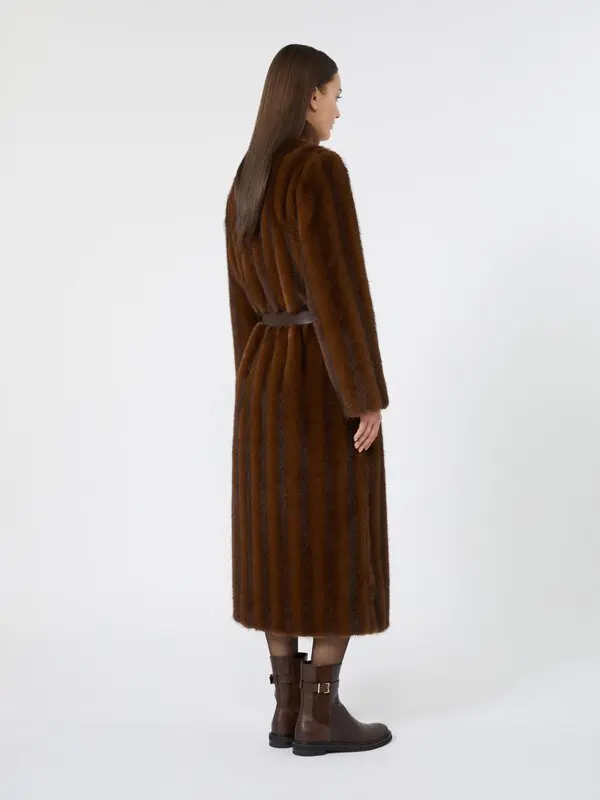 Max Mara Fluffy-textured Long Coat