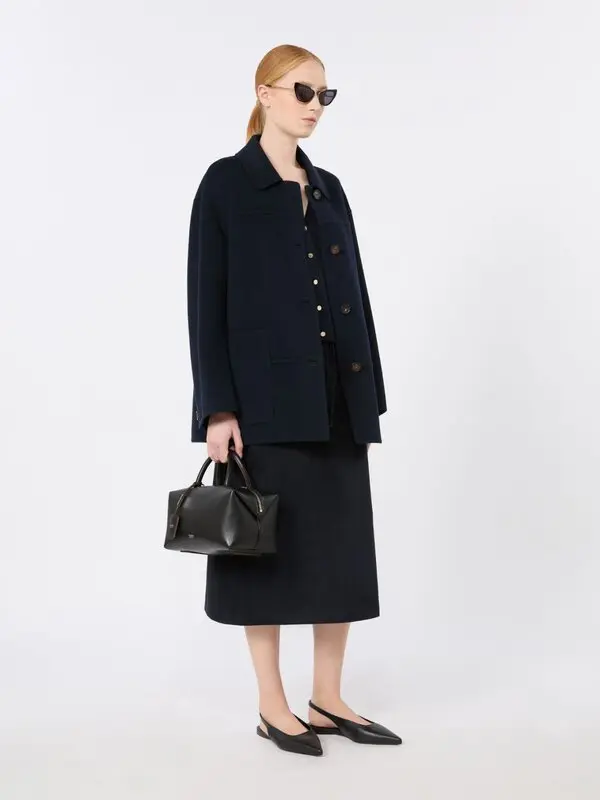 Max Mara Wool Drap Short Coat