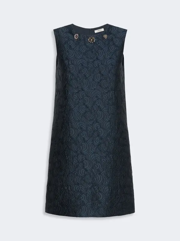 Max Mara Cotton-blend Jacquard Princess-line Dress