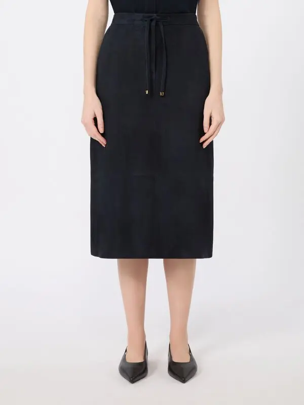 Max Mara Suede Midi Skirt