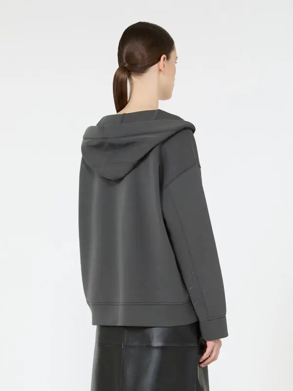 Max Mara Technical Jersey Hooded Sweatshirt