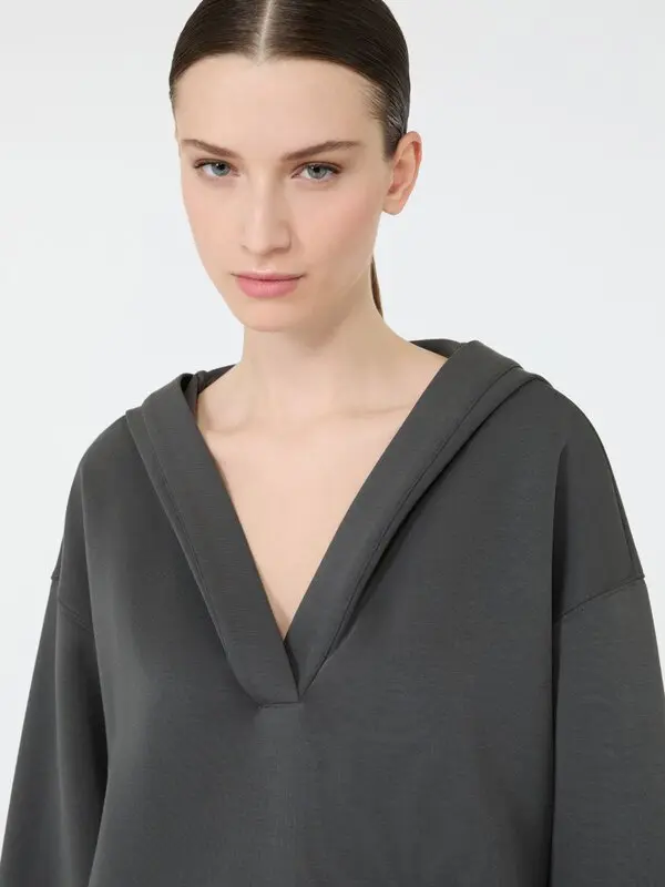 Max Mara Technical Jersey Hooded Sweatshirt