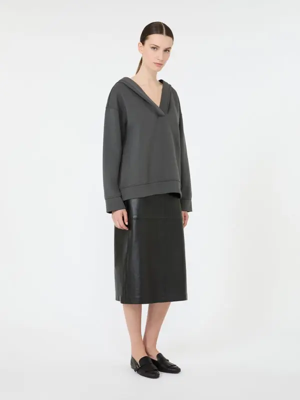 Max Mara Technical Jersey Hooded Sweatshirt