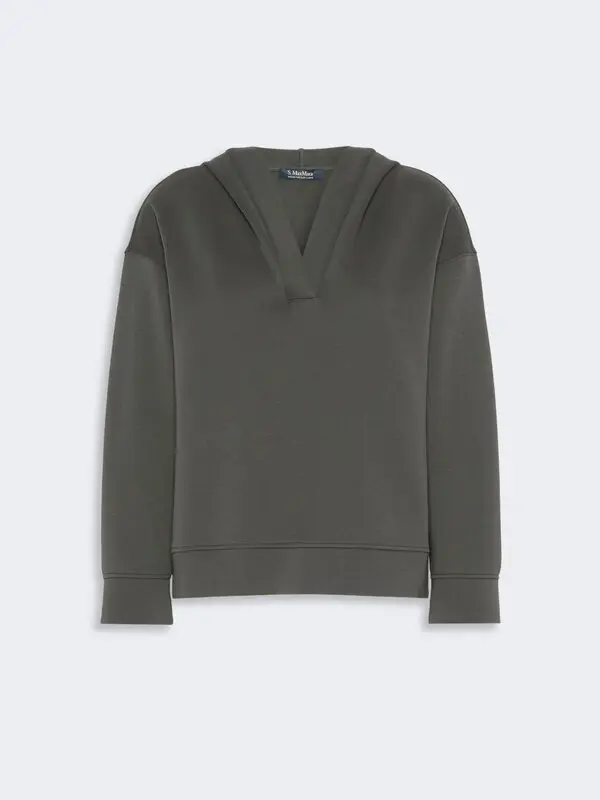 Max Mara Technical Jersey Hooded Sweatshirt