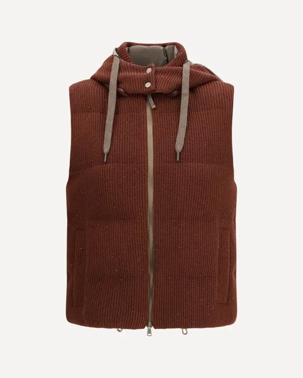 Brunello Cucinelli Hooded Down Vest