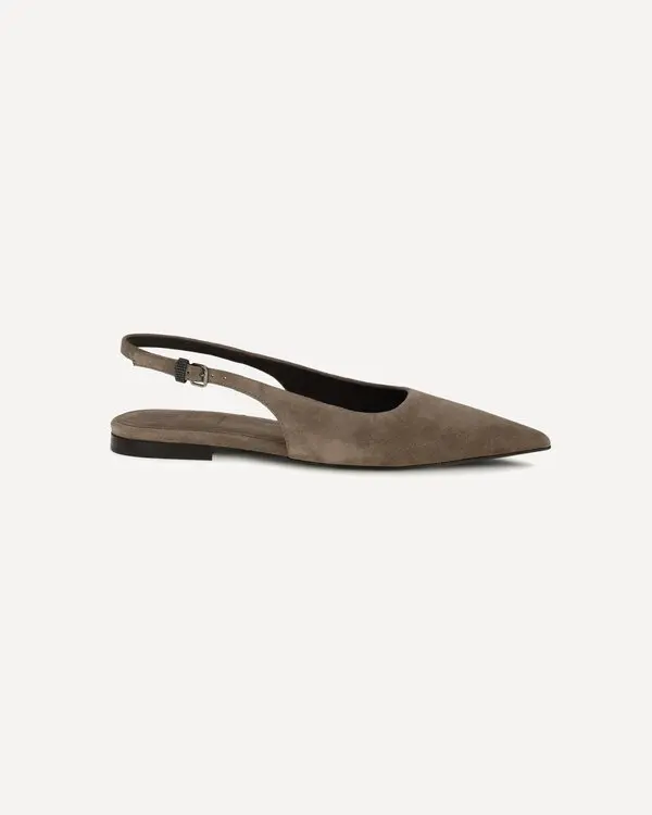 Brunello Cucinelli Suede Ballerinas