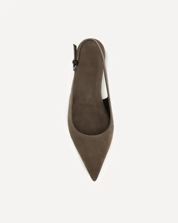 Brunello Cucinelli Suede Ballerinas