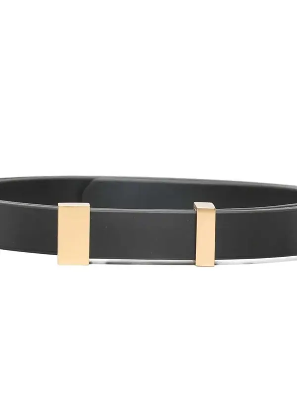 LARDINI Belt With Gold-tone Buckle