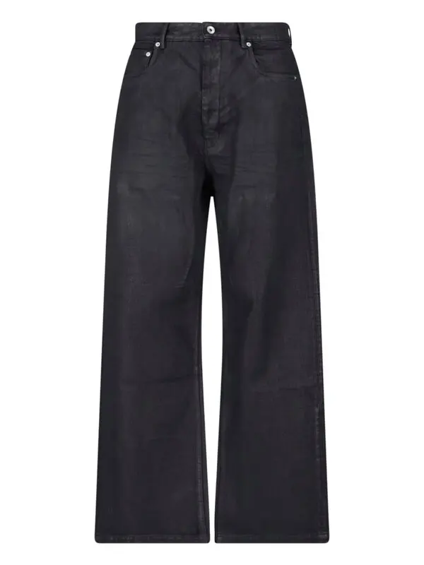 Rick Owens Jeans "geth Waxed - Black