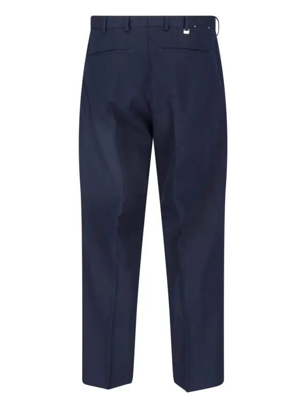PT TORINO Virgin Wool Blend Trousers - Blue