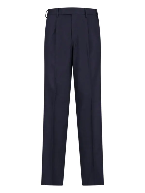PT TORINO Virgin Wool And Cashmere Trousers - Blue