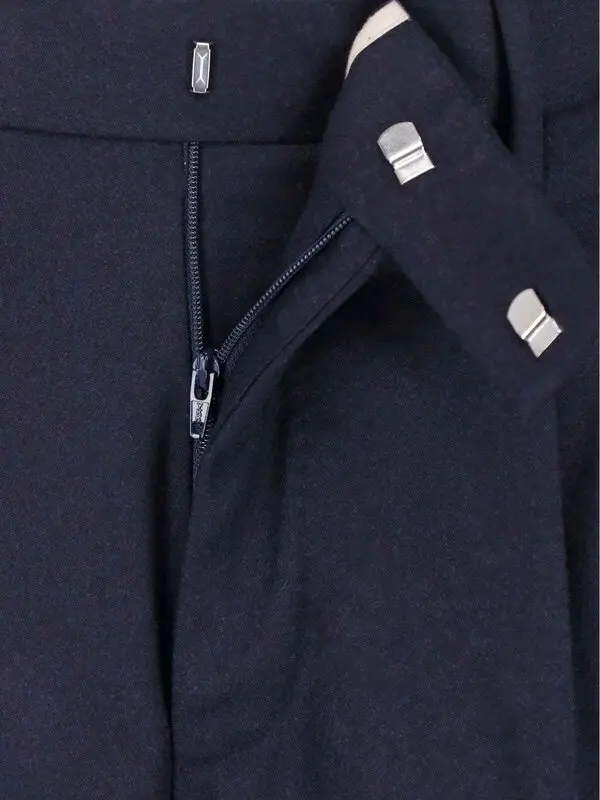 PT TORINO Virgin Wool And Cashmere Trousers - Blue