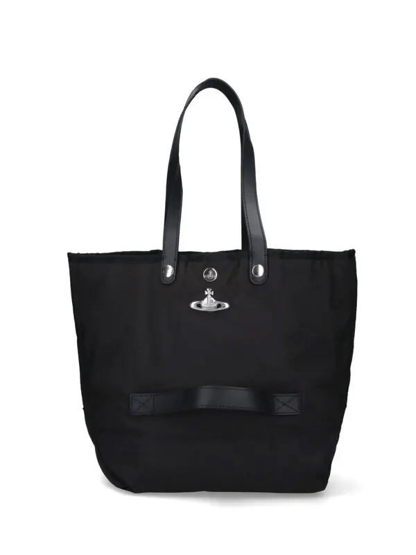VIVIENNE WESTWOOD Medium Tote Bag "utility - Black