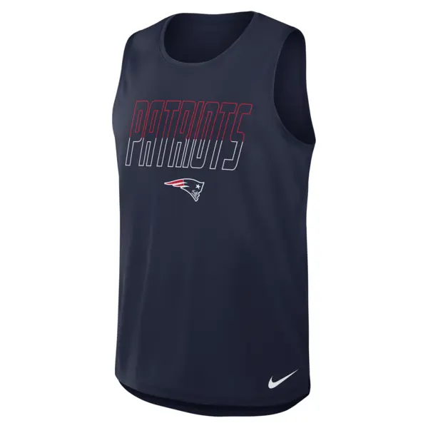 Nike New England Patriots Dri-fit Nfl Tank Top - Blue