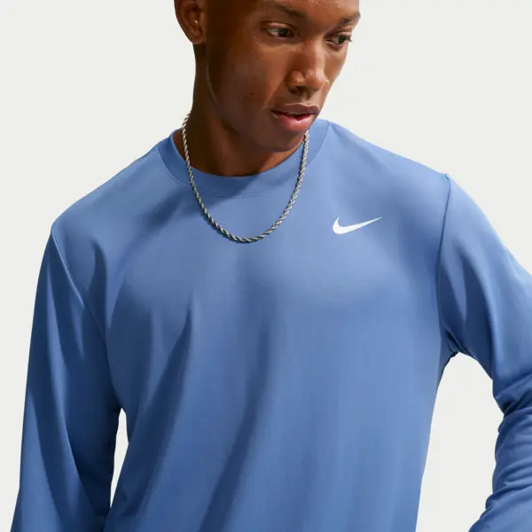 Nike Dri-fit Legend Long-sleeve Fitness Top - Blue