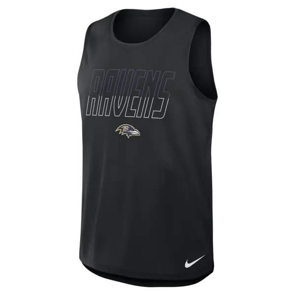 Nike Baltimore Ravens Dri-fit Nfl Tank Top - Black