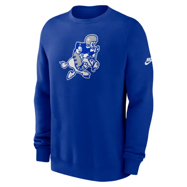 Nike Dallas Cowboys Swing Pass Rewind Club Nfl Pullover Crew