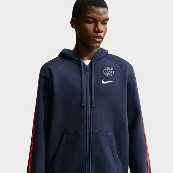 Nike Paris Saint-germain City Side Soccer Full-zip Fleece Hoodie - Blue