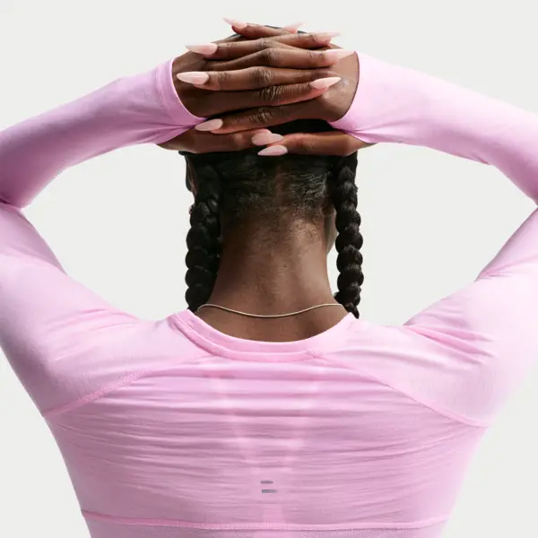Nike Tempo Dri-fit Cropped Long-sleeve Running Top