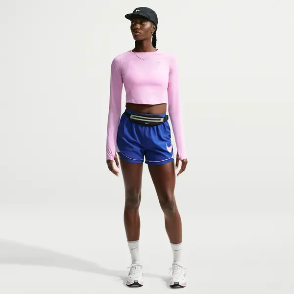 Nike Tempo Dri-fit Cropped Long-sleeve Running Top