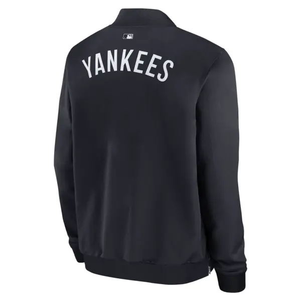 Nike X Kaws New York Yankees Mlb Full-zip Bomber Jacket - Blue