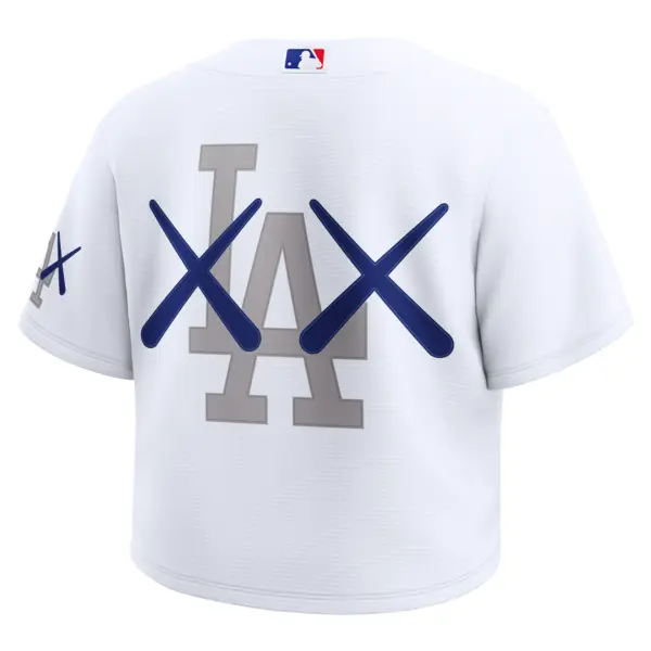 Nike Los Angeles Dodgers X Kaws Mlb Cropped Replica Jersey