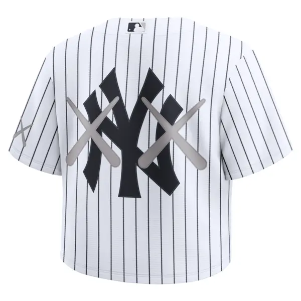 Nike X Kaws New York Yankees Mlb Cropped Replica Jersey