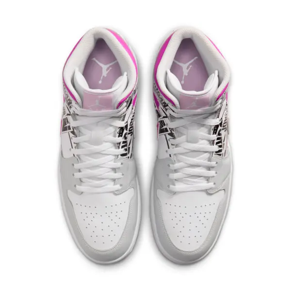 JORDAN 1 Mid Se "off /university Red/fire Pink" Sneakers