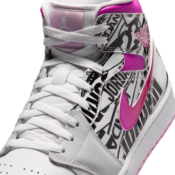 JORDAN 1 Mid Se "off /university Red/fire Pink" Sneakers