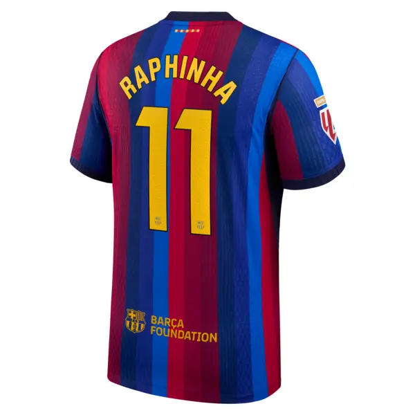 Nike Raphinha Fc Barcelona Match Home Aero-fit Soccer Jersey - Red