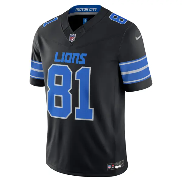 Nike Calvin Johnson Detroit Lions Retired Limited Nfl Jersey - Black