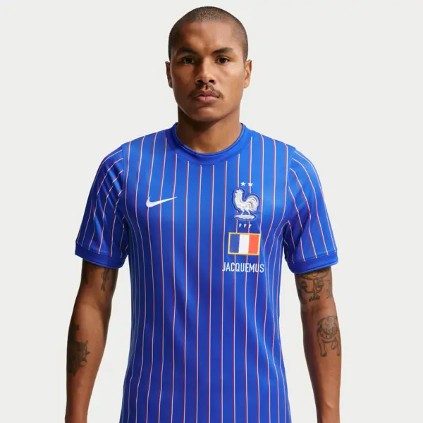 Nike France X Jacquemus Academy Pro Short-sleeve Soccer Top - Blue