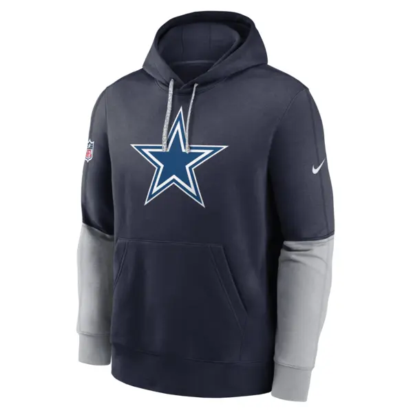 Nike Dallas Cowboys Sideline Team Issue Club Nfl Pullover Hoodie - Blue