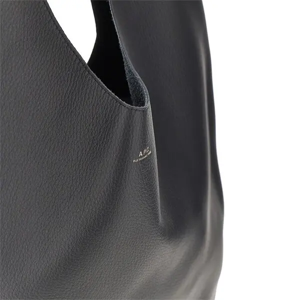 A.p.c. Le Neige Grained Leather Bag - Black