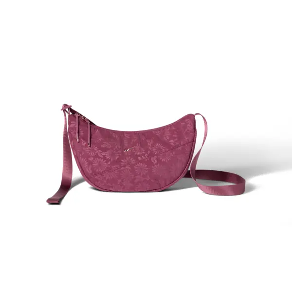 Nike Aura Floral Crescent Crossbody Bag - Red