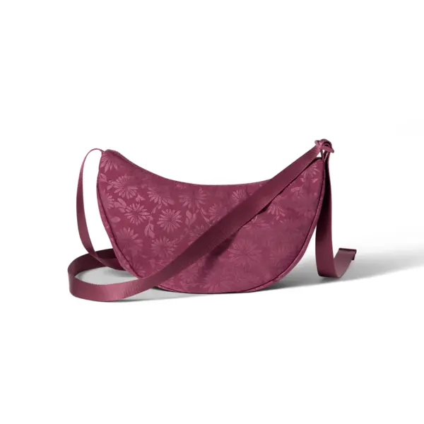 Nike Aura Floral Crescent Crossbody Bag - Red