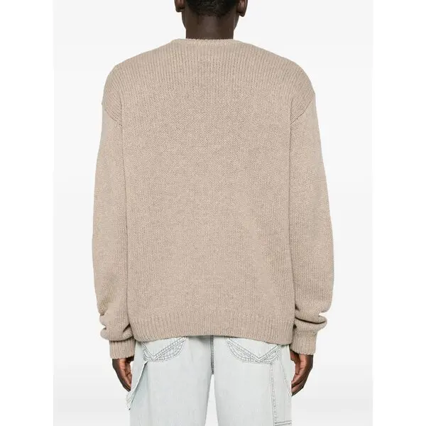 A.p.c. Beige Knitted Crew Neck Sweater - Cream