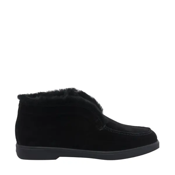 Santoni Suede High-top Fortune Desert Boots - Black