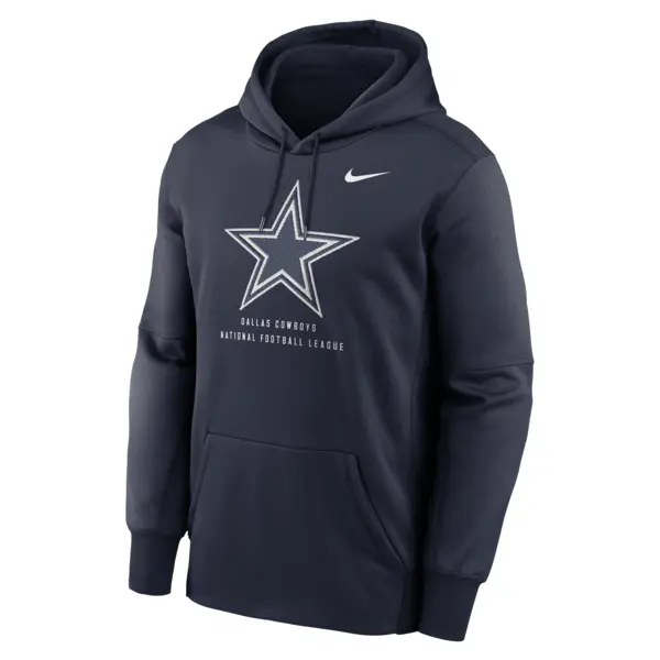 Nike Dallas Cowboys Therma Nfl Pullover Hoodie - Blue