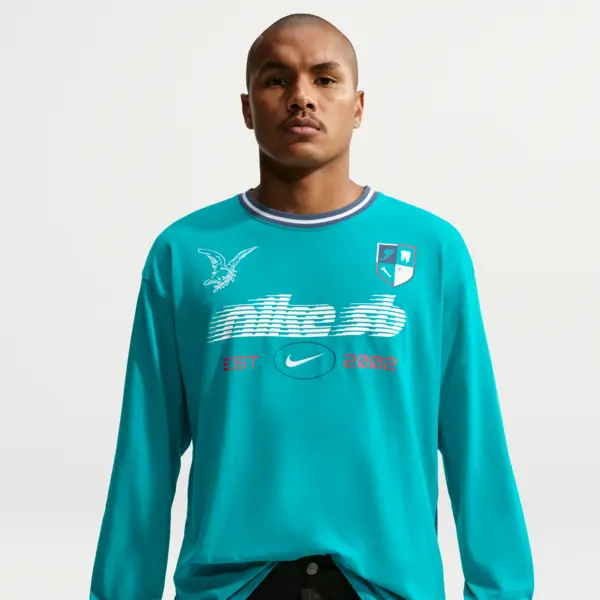 Nike Long-sleeve Midweight Cotton Skate T-shirt - Green
