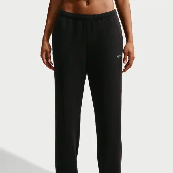 Nike Studio Fleece Lightweight Mid-rise Open-hem Pants