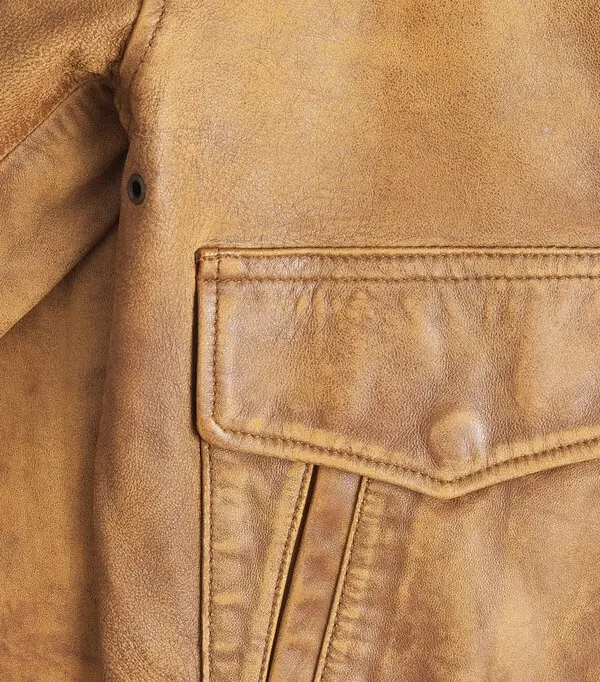 Polo Ralph Lauren Distressed Leather Jacket