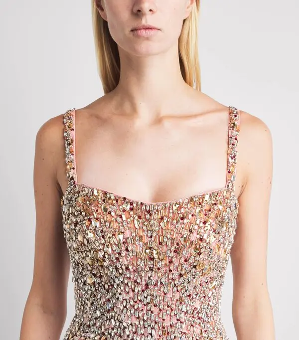 Jenny Packham Embellished Nima Mini Dress